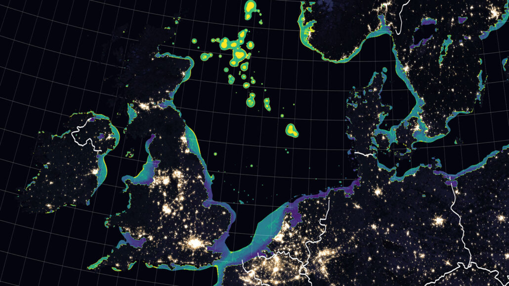 Even the sea has light pollution. These new maps show its extent ...