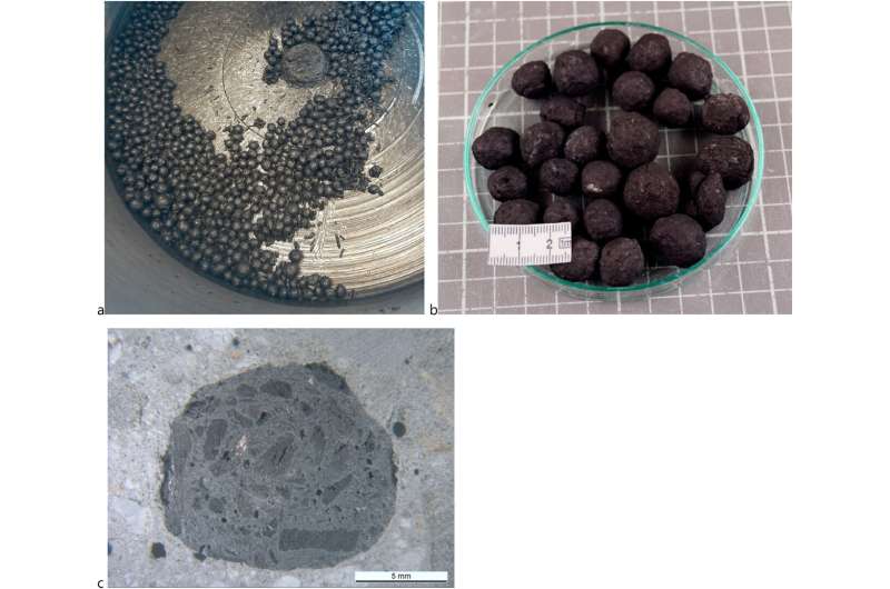 Processing biochar into pellets to offset emissions in concrete ...